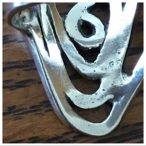 Vintage | Jewelry | Vintage Sterling Silver Abstract Ring 75 | Poshmark
